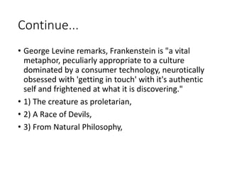 P.8. Study of Frankenstein. | PPT