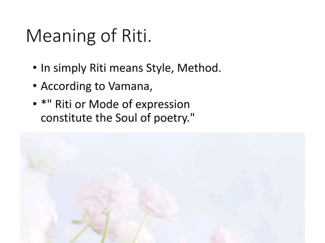 P. 7. Theory of Riti. | PPTX