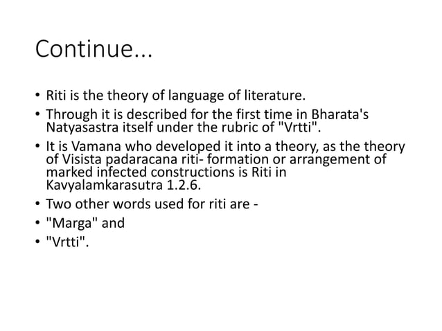 P. 7. Theory of Riti. | PPTX