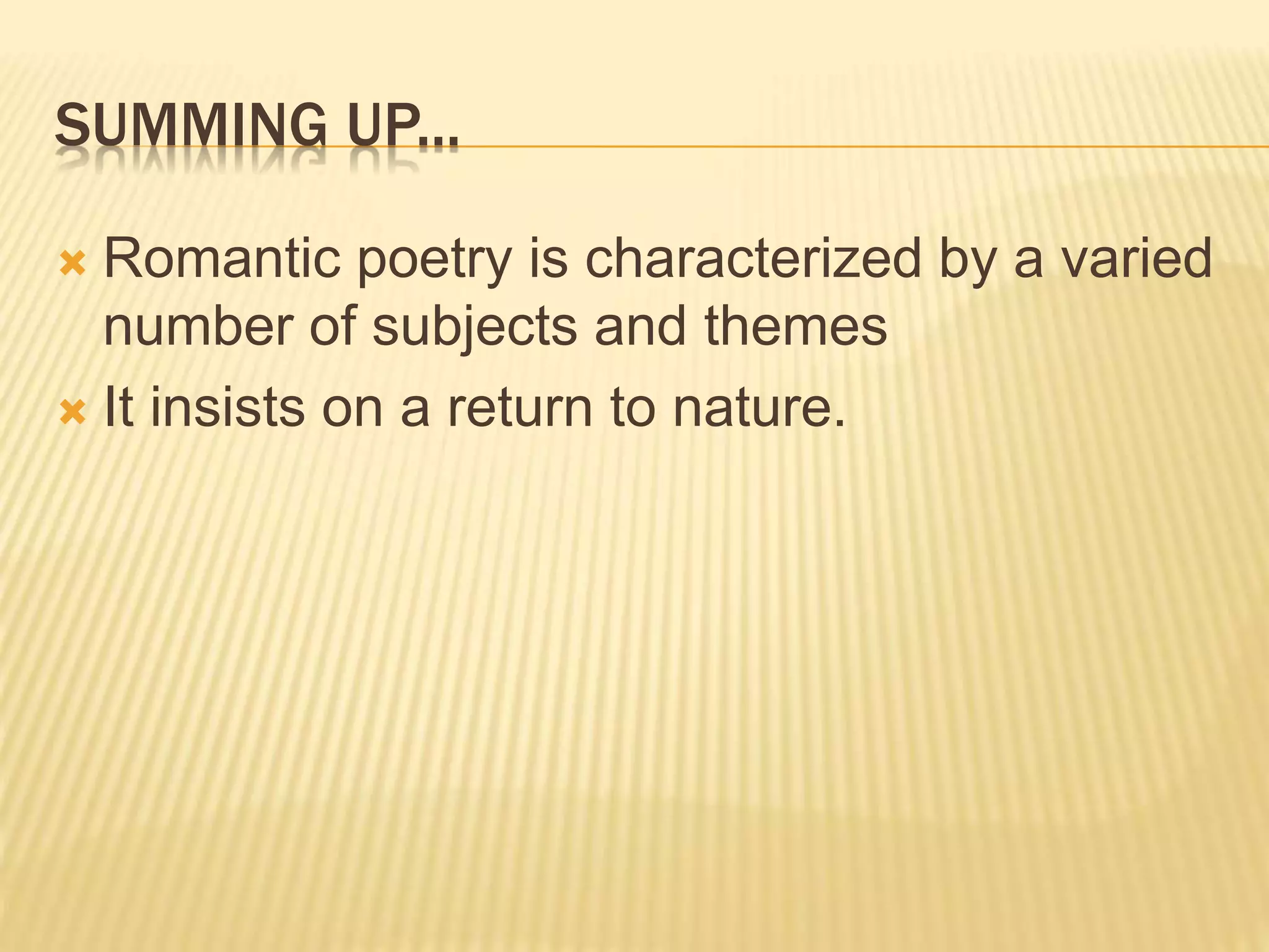 P. 5. Romantic poetry. | PPT
