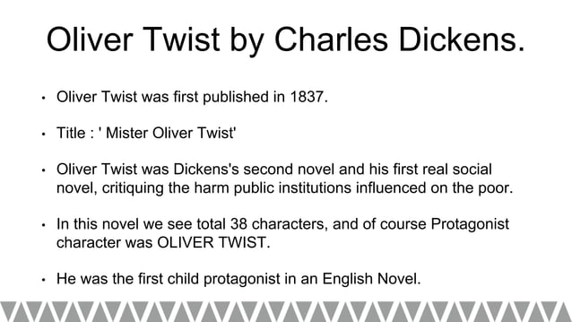 P. 6. Oliver Twist as a character. | PPT