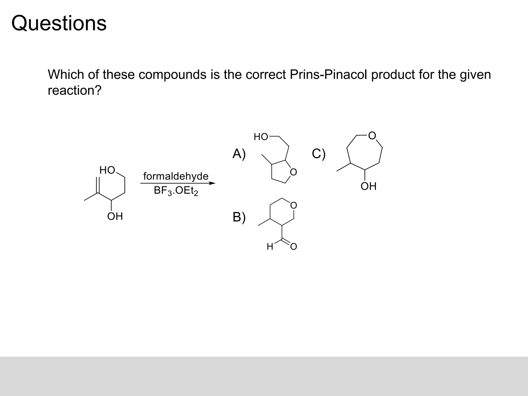 The Prins-Pinacol Reaction | PPTX