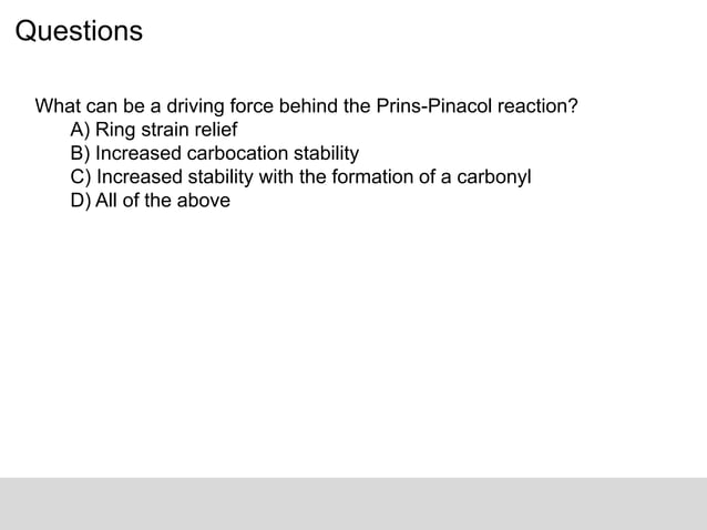 The Prins-Pinacol Reaction | PPTX | Chemistry | Science