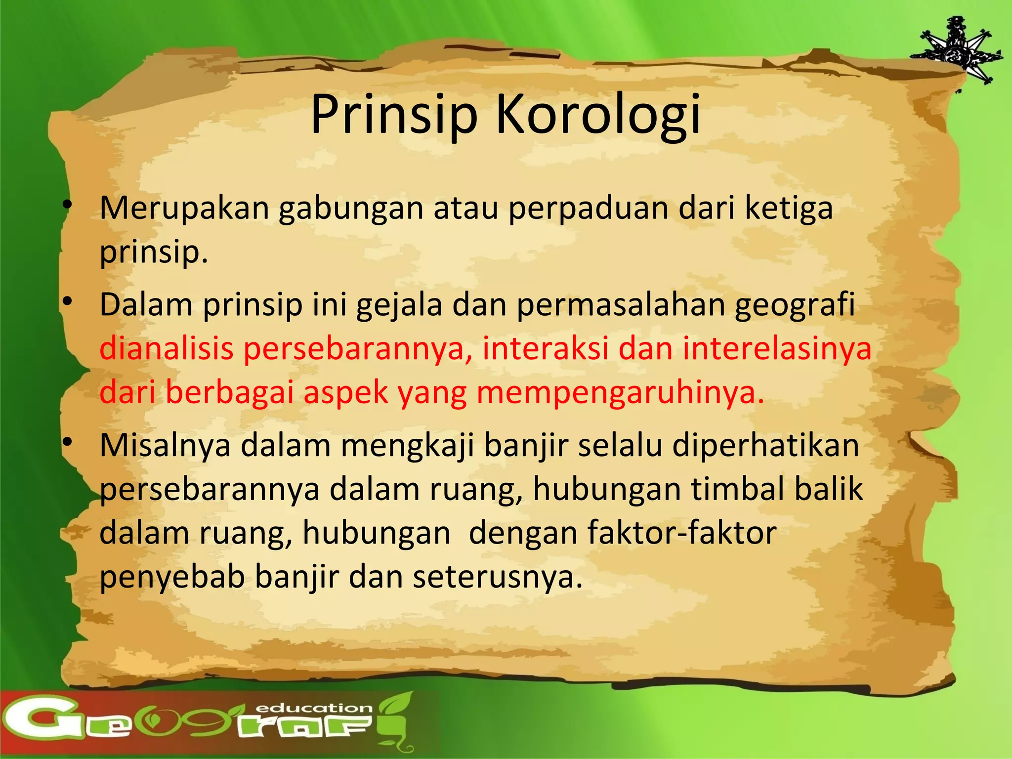 Prinsip prinsip geografi | PPT