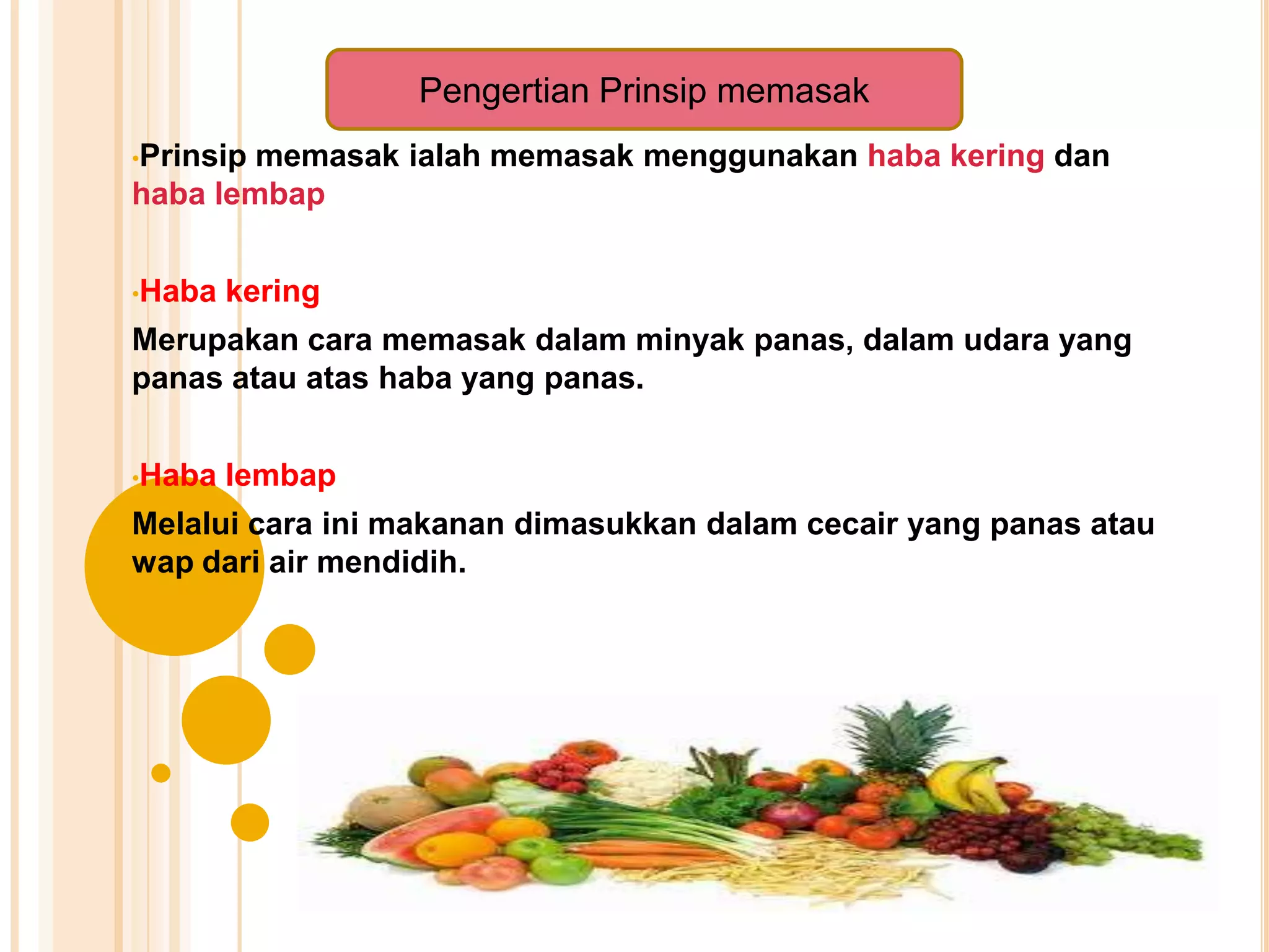 Prinsip prinsip memasak | PPTX