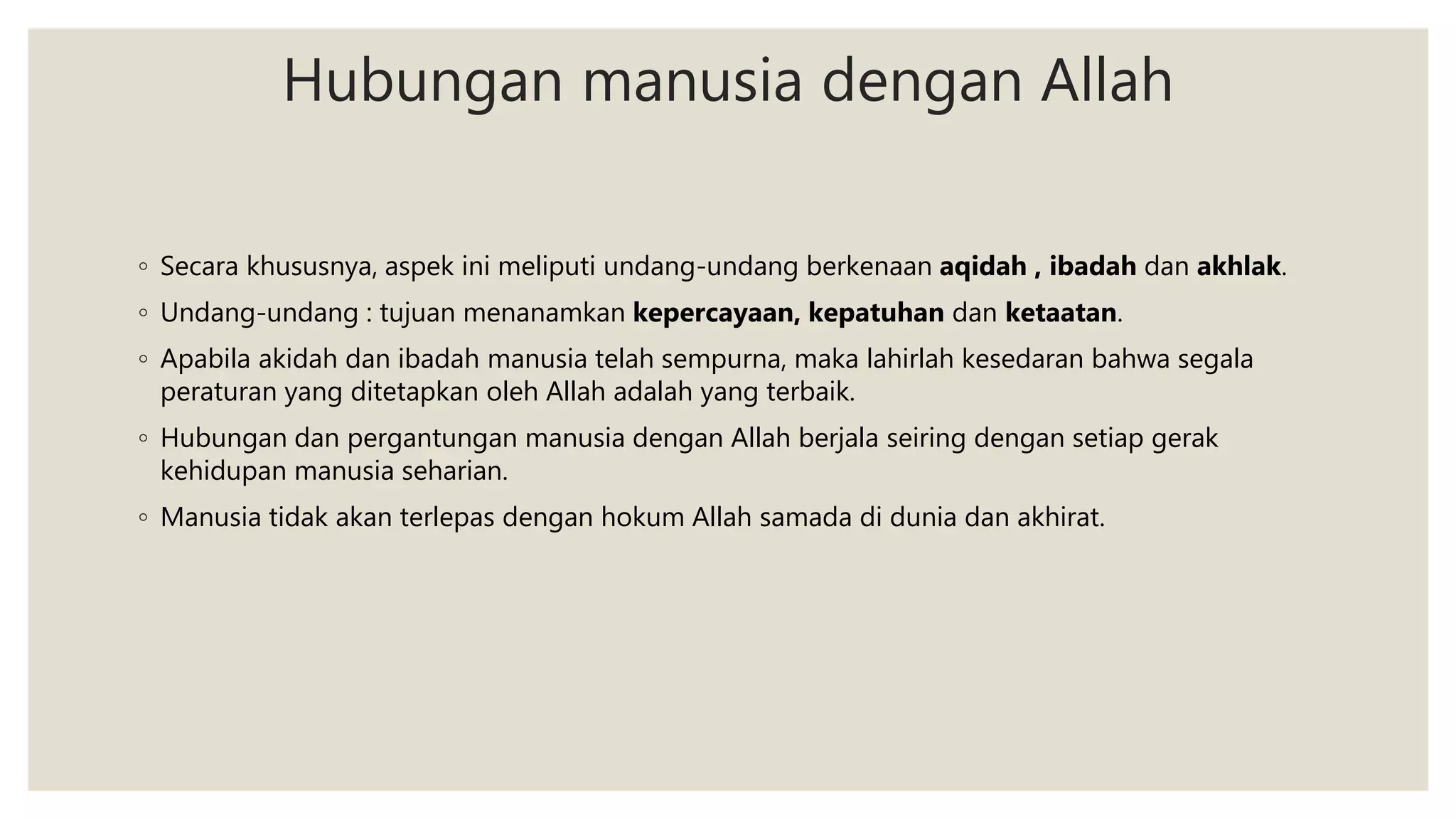 Prinsip prinsip perundangan islam dan perkembangan | PPTX