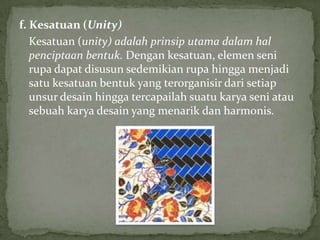 Prinsip prinsip seni rupa | PPTX