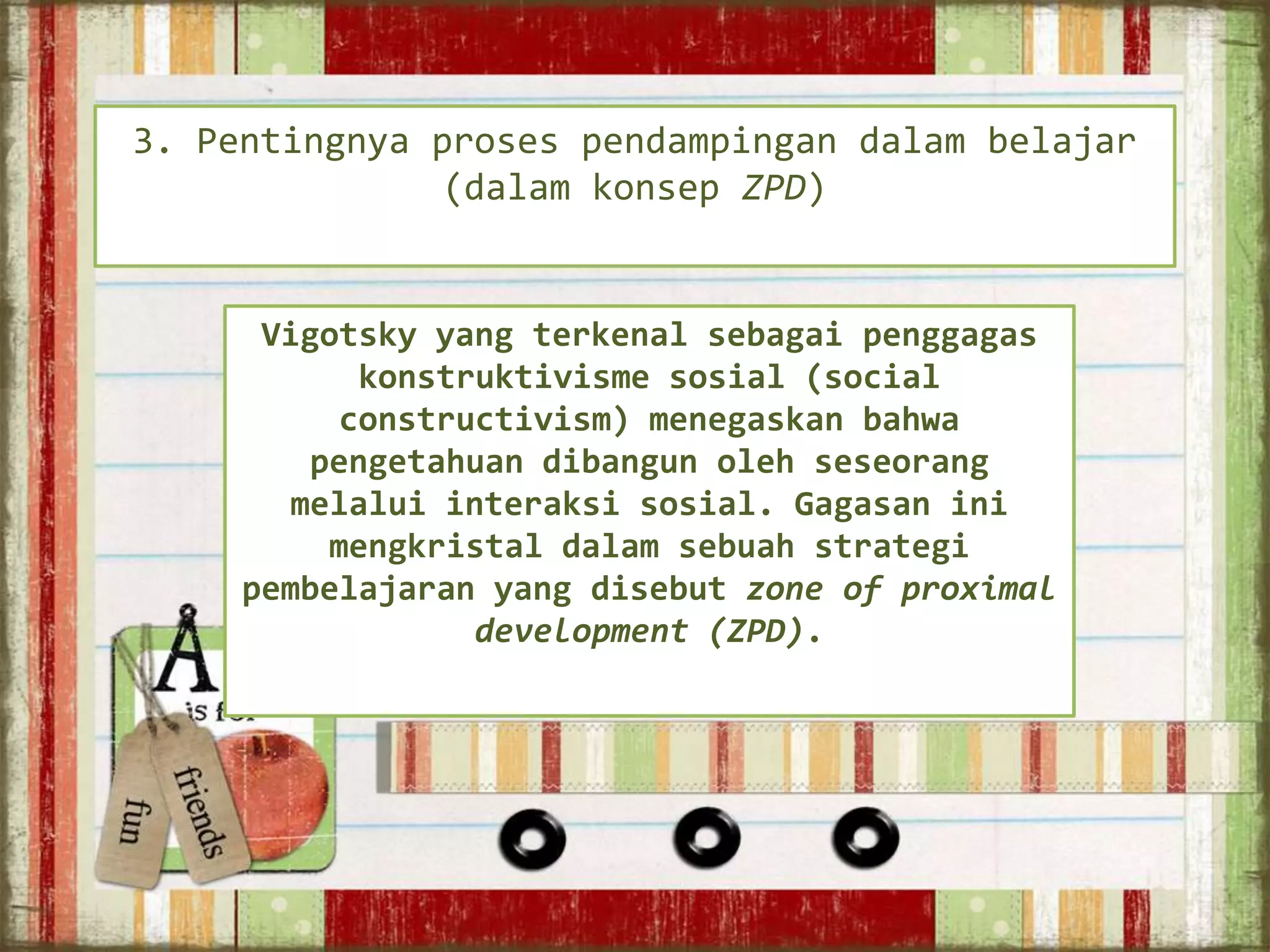 Prinsip prinsip teori belajar konstruktivistik | PPTX
