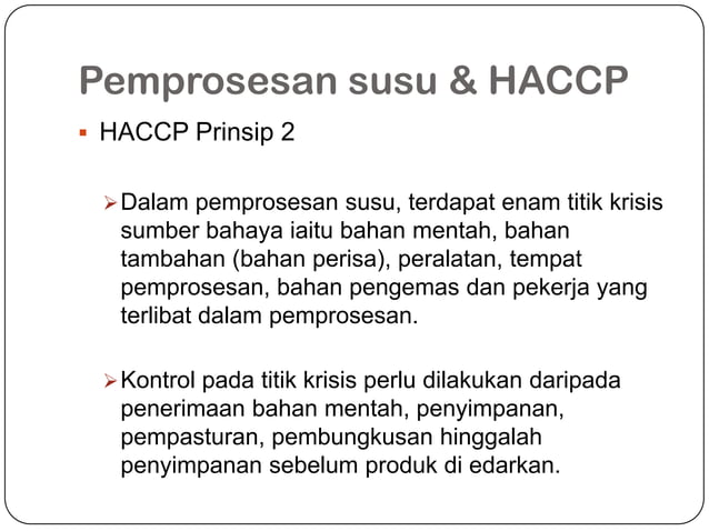 Prinsip 2 HACCP | PPT