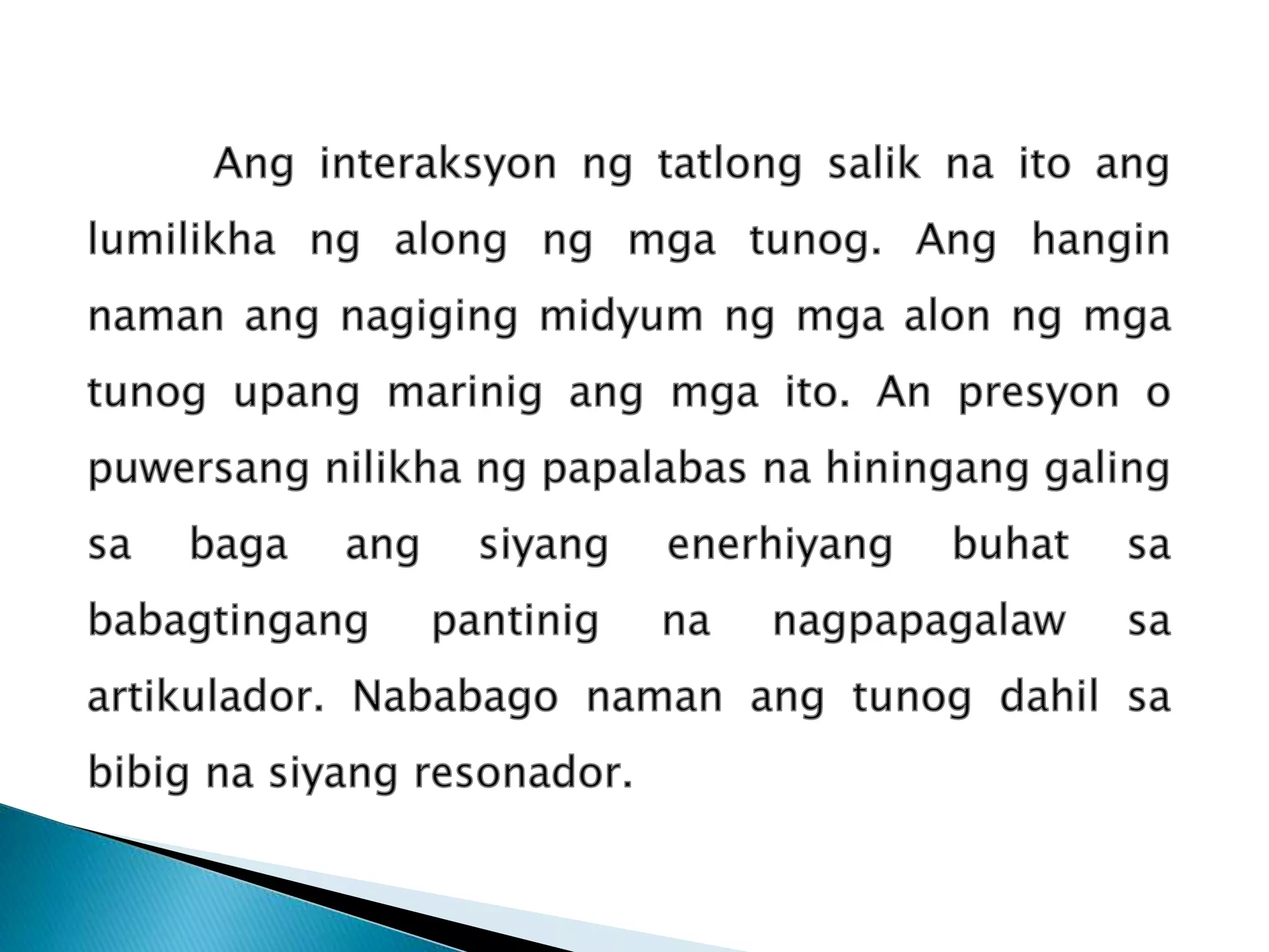 Mga Prinsipal na Sangkap sa Pananalita | PPTX