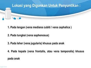 Prinsip dan tehnik pemberian obat intravena dan rectal | PPT