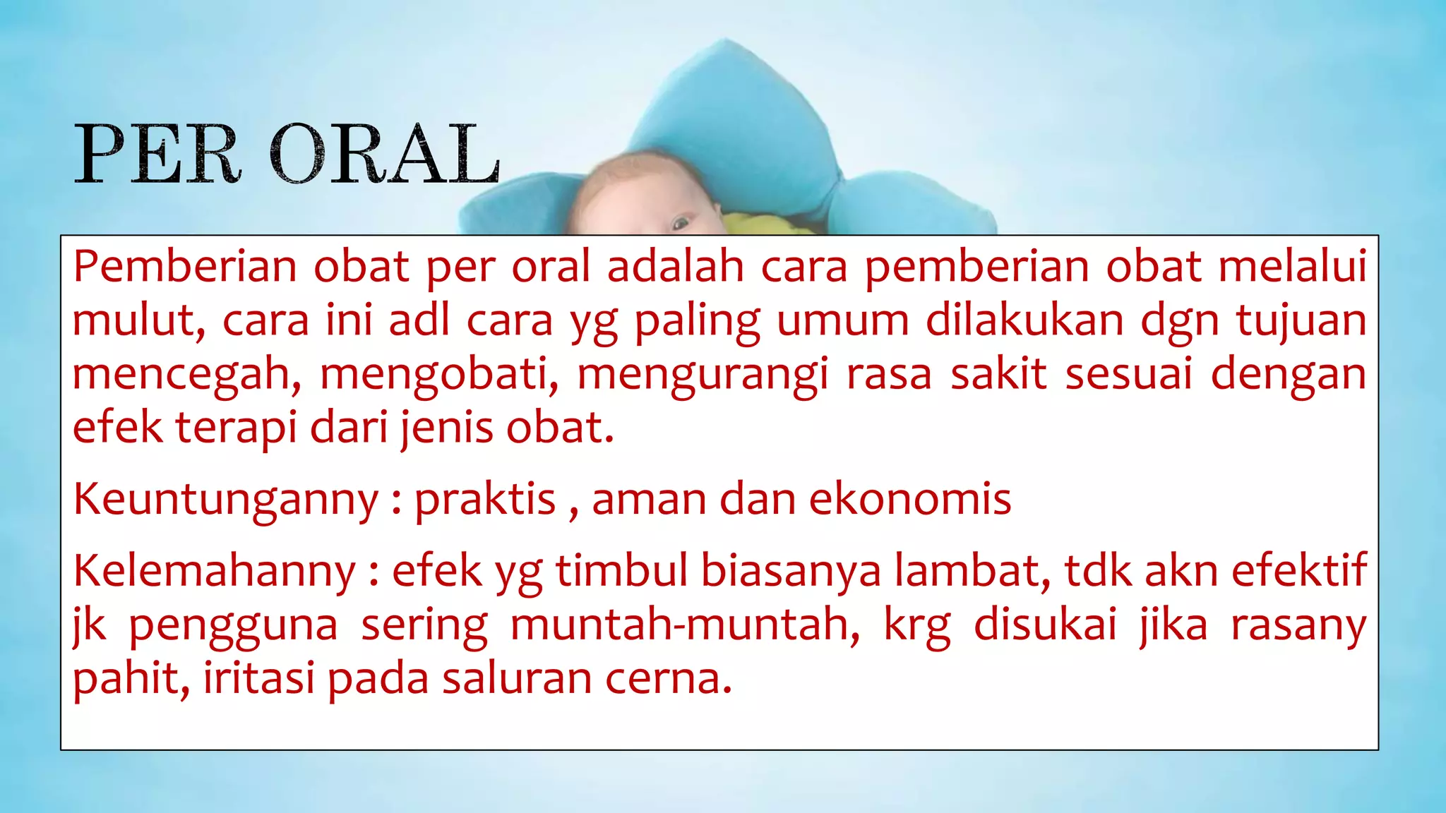 Prinsip dan tehnik pemberian obat | PPTX