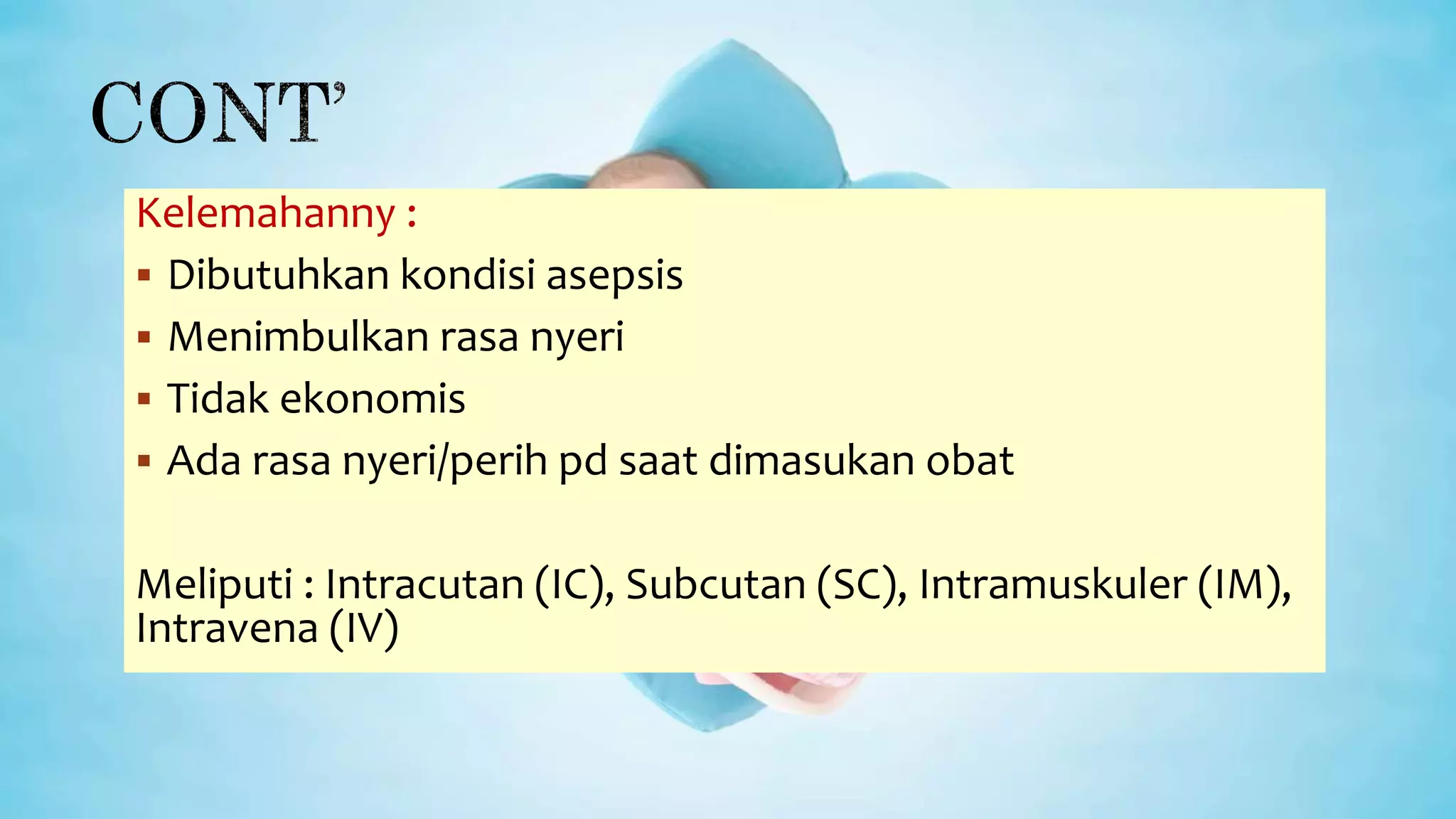 Prinsip dan tehnik pemberian obat | PPTX