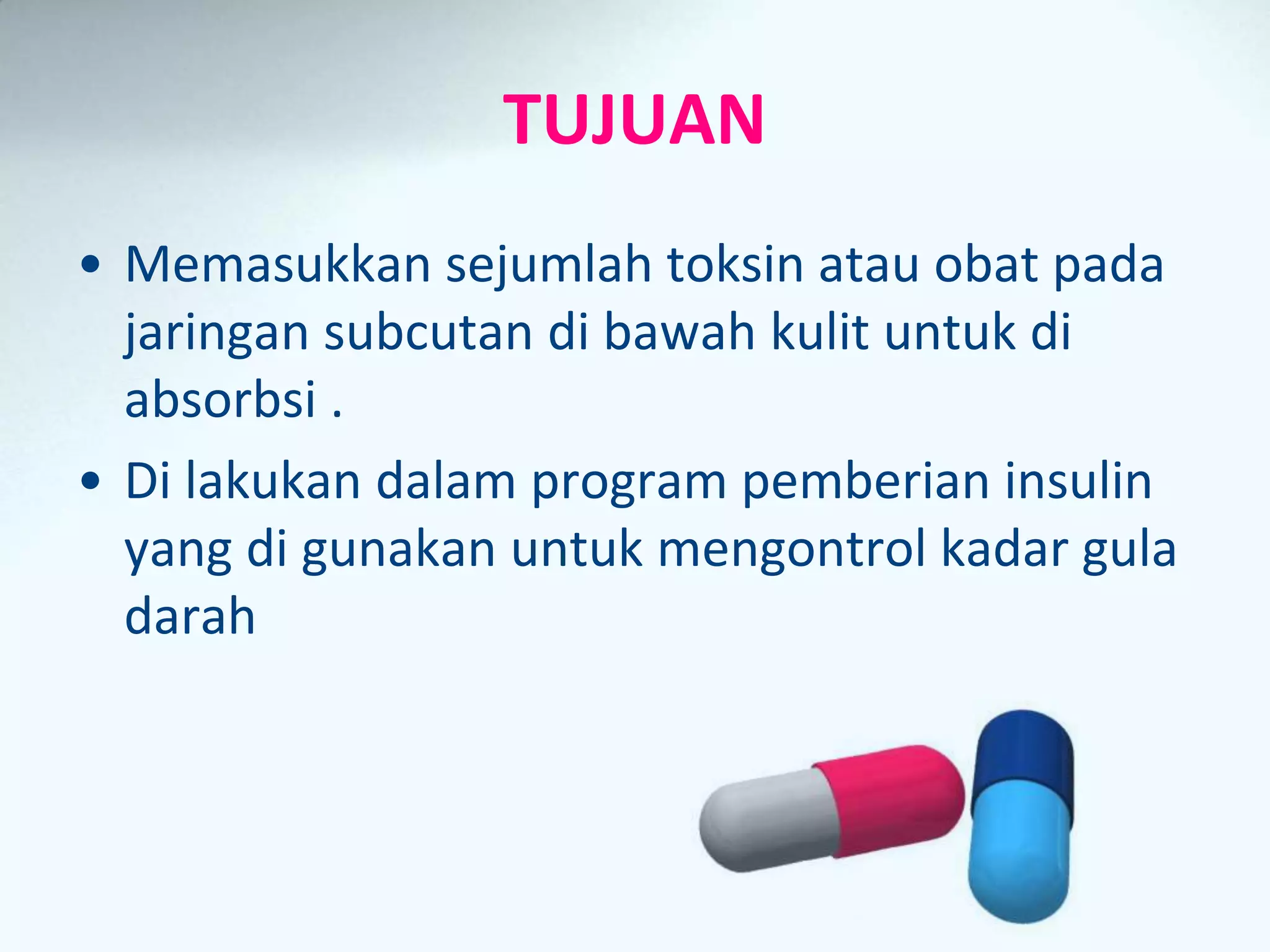 Prinsip dan tehnik pemberian obat subcutan dan intracutan | PPTX