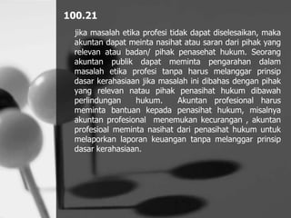 Prinsip dasar etika profesi | PPTX