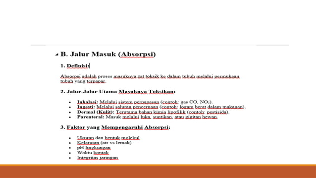 Prinsip Dasar Dasar Toksikologi Bahan Ajar Ppt