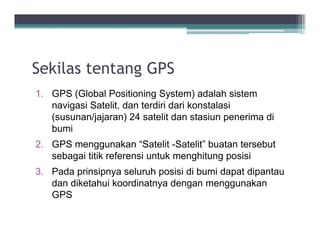 Prinsip gps dan navigasi | PPT