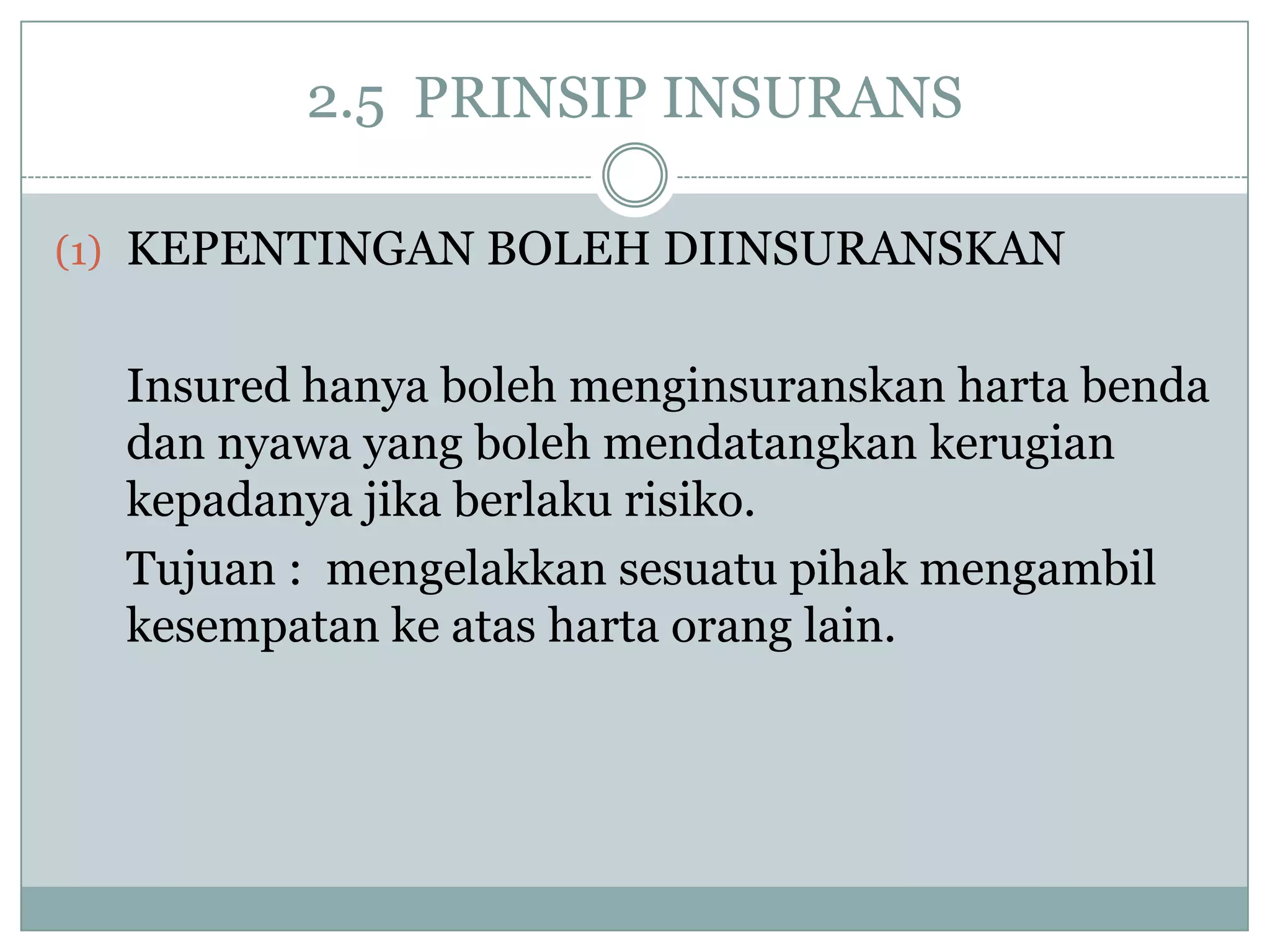 Perdagangan Tingkatan 5 (Prinsip insurans) | PPTX