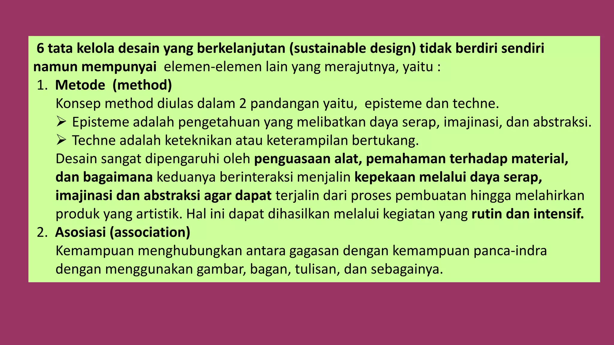 Prinsip, jenis dan karateristik kerajinan bahan limbah keras | PPTX