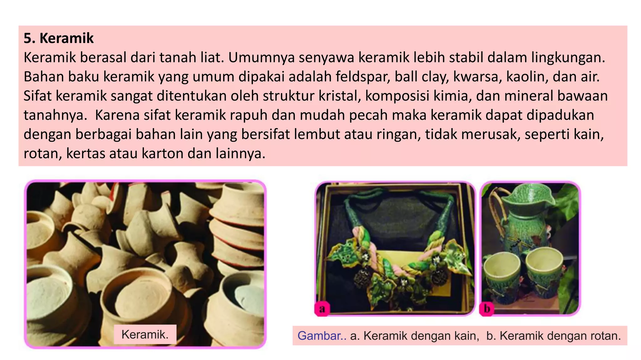 Prinsip, jenis dan karateristik kerajinan berbasis media campuran | PPTX