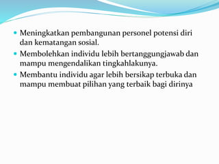 Prinsip kaunseling individu | PPTX