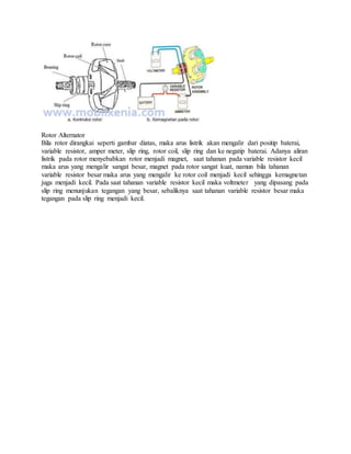 Prinsip kerja alternator | DOCX