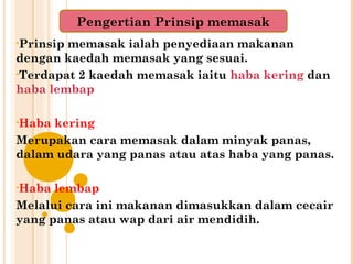 Prinsip memasak | PPT