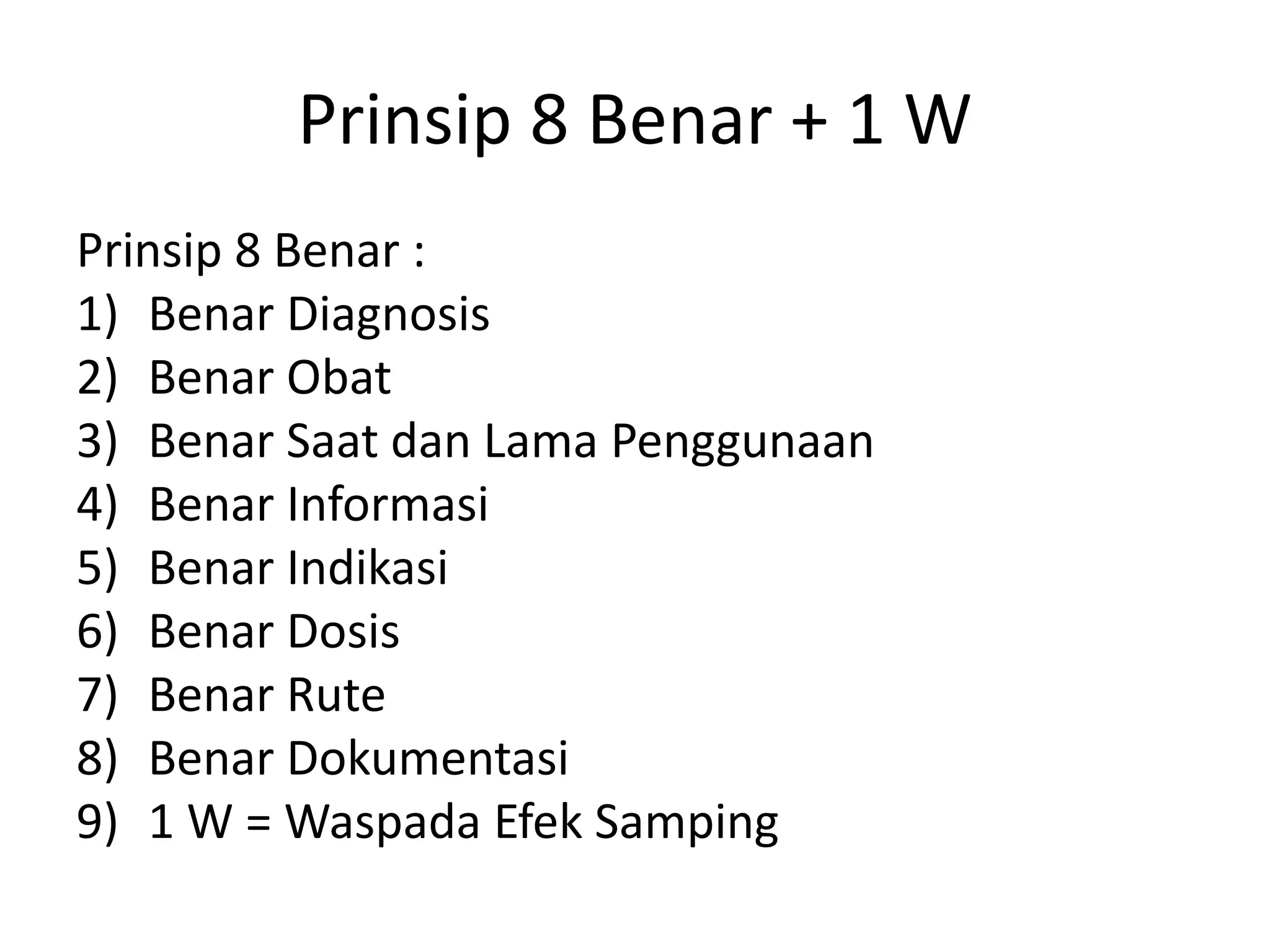 Prinsip pemberian obat | PPTX