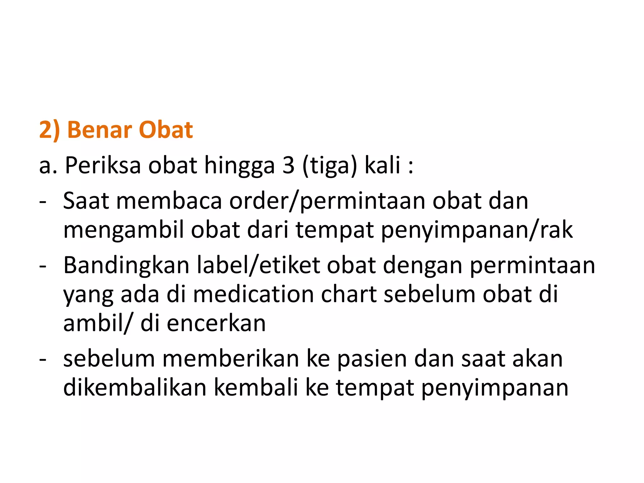 Prinsip pemberian obat | PPTX