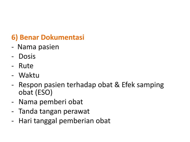 Prinsip pemberian obat | PPTX