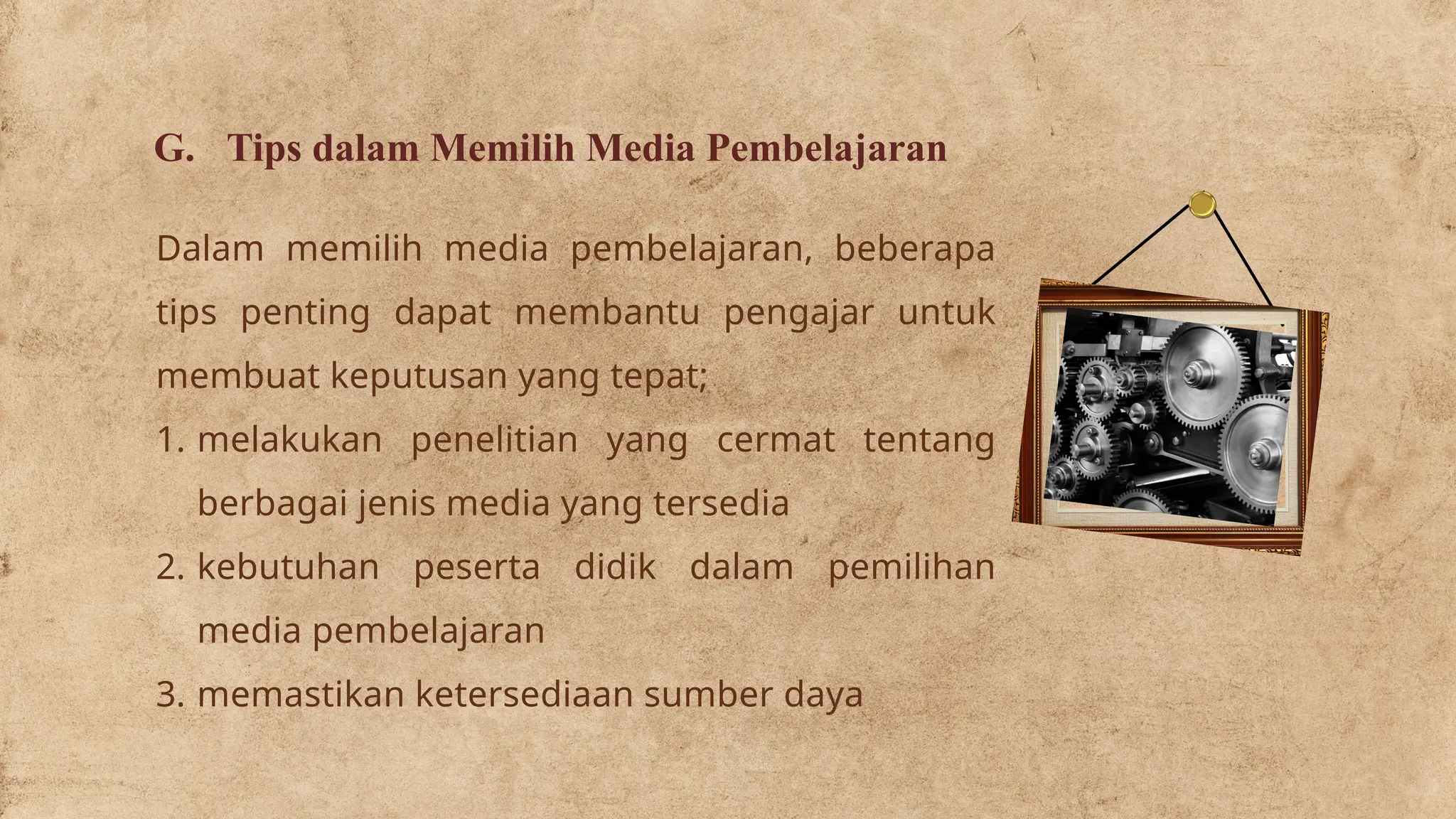 Prinsip Pemilihan Mediadan Sumber Belajar | PPTX