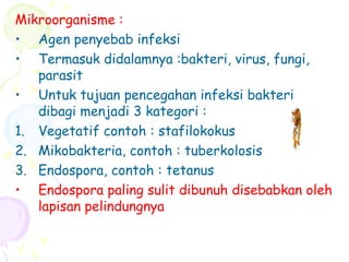Prinsip pencegahan infeksi | PPT