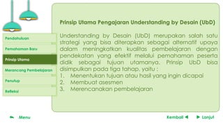 PRINSIP PENGAJARAN DAN ASESMEN Menerapkan Prinsip Understanding by ...