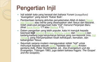Prinsip pengenalan injil | PPTX
