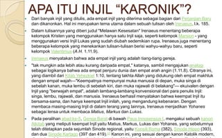 Prinsip pengenalan injil | PPTX