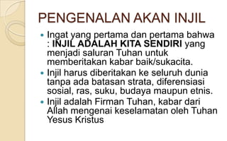 Prinsip pengenalan injil | PPTX