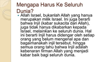 Prinsip pengenalan injil | PPTX