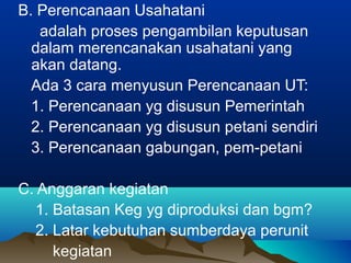 W1D4-PRINSIP PERENCANAAN AGRIBISNIS | PPT