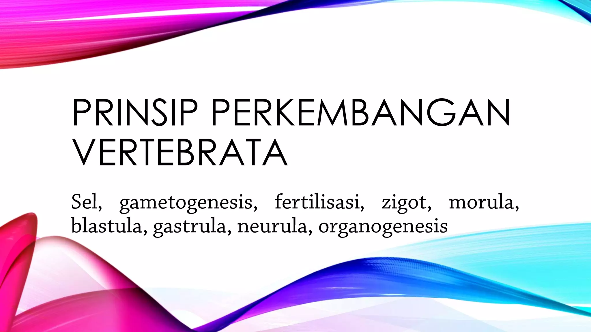 Prinsip perkembangan vertebrata fix | PPTX