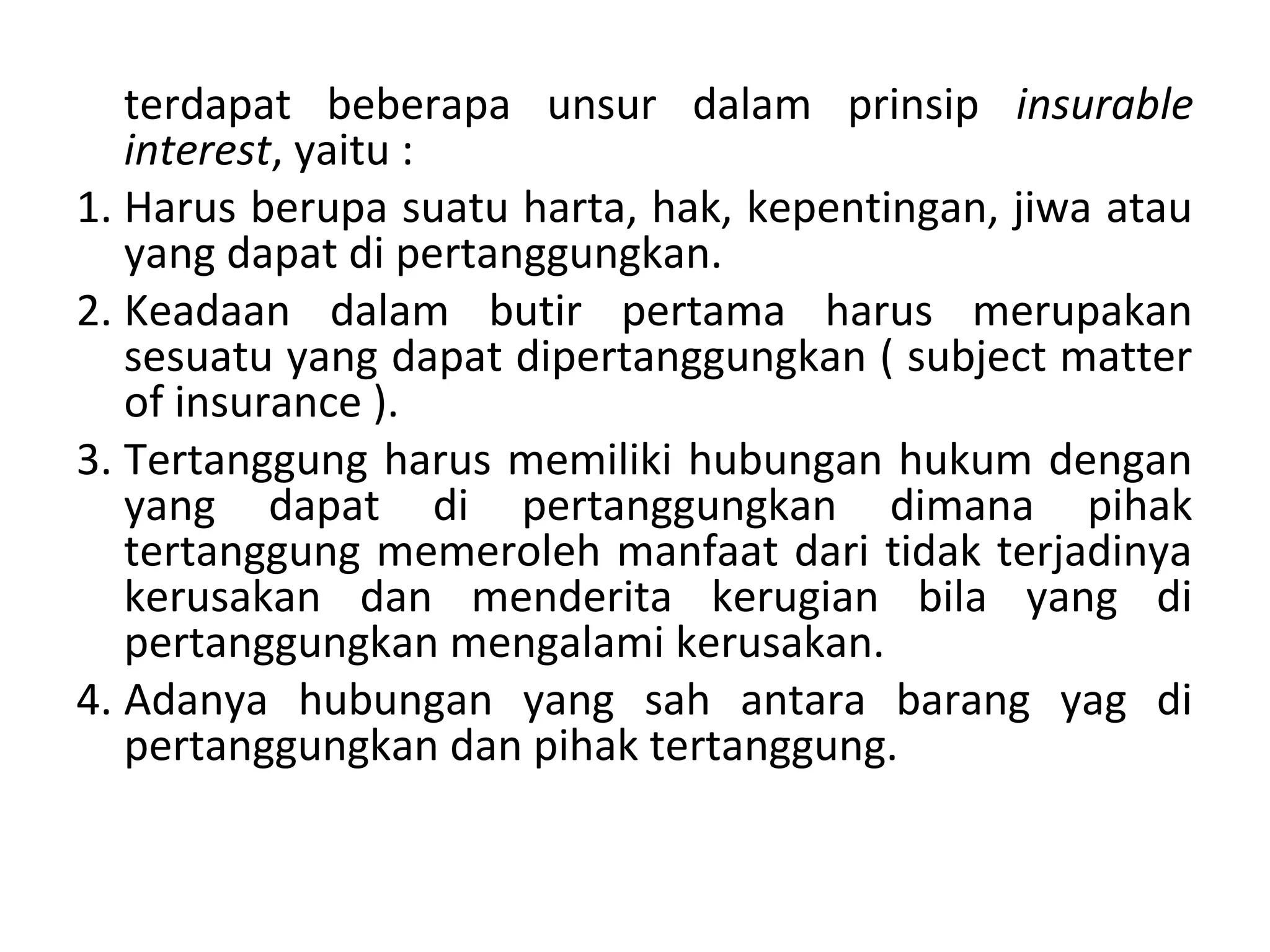 Prinsip – prinsip asuransi | PPT
