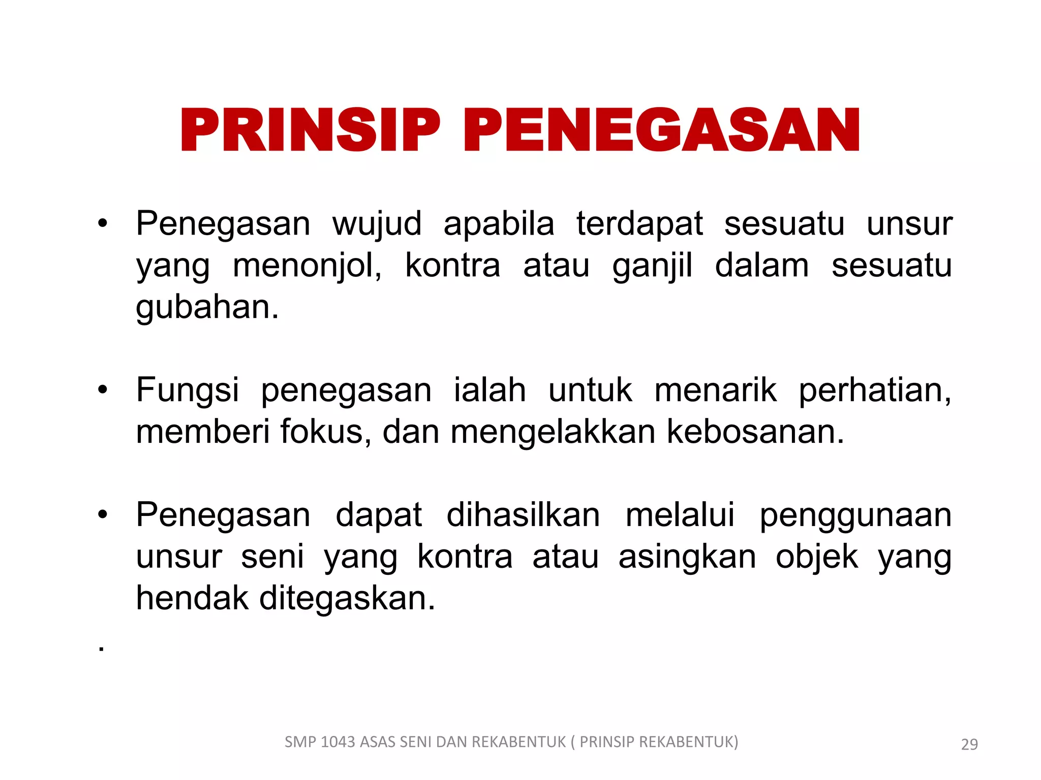 Prinsip rekabentuk | PPTX