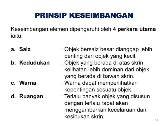 Prinsip rekabentuk | PPTX
