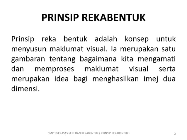 Prinsip rekabentuk | PPTX