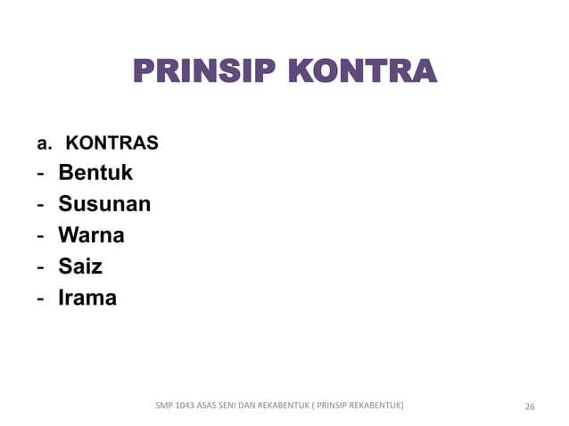 Prinsip rekabentuk | PPTX
