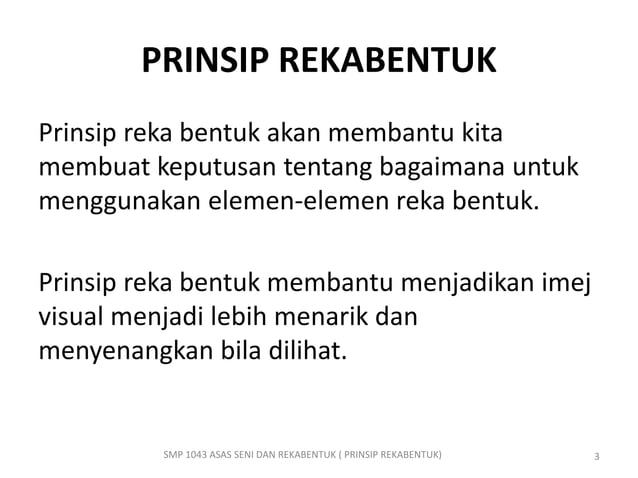 Prinsip rekabentuk | PPTX