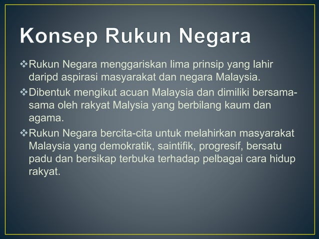 Prinsip rukun negara p2 | PPTX