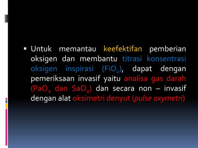 Prinsip terapi oksigen | PDF