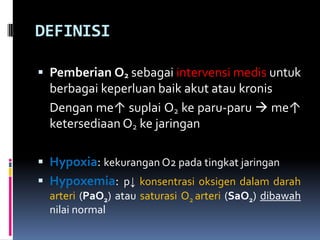 Prinsip terapi oksigen | PDF