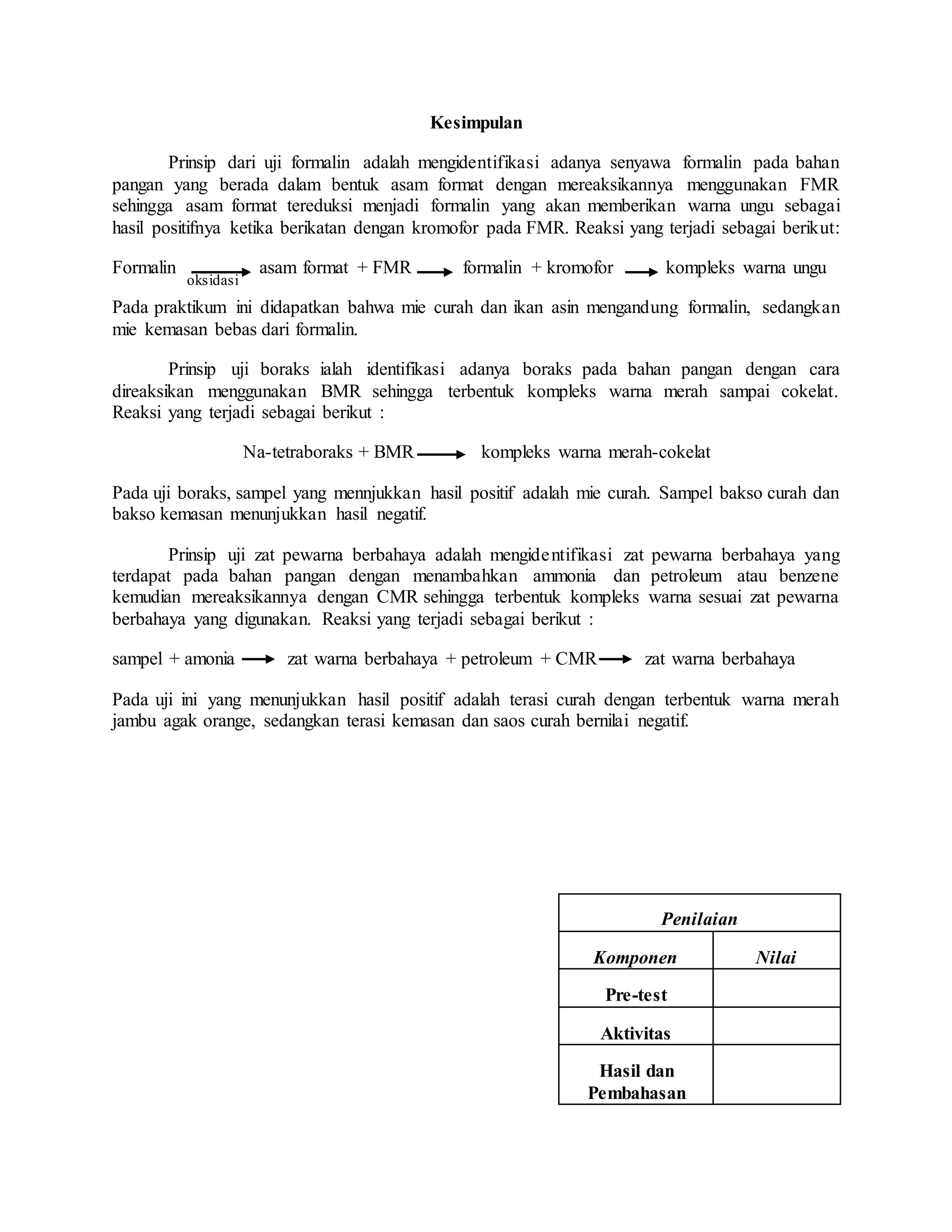 Prinsip tes kit | DOCX