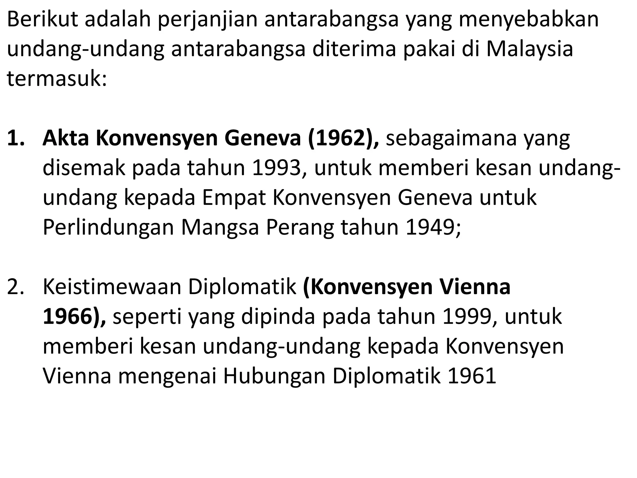 Prinsip undang undang antarabangsa malaysia - hazman | PPTX